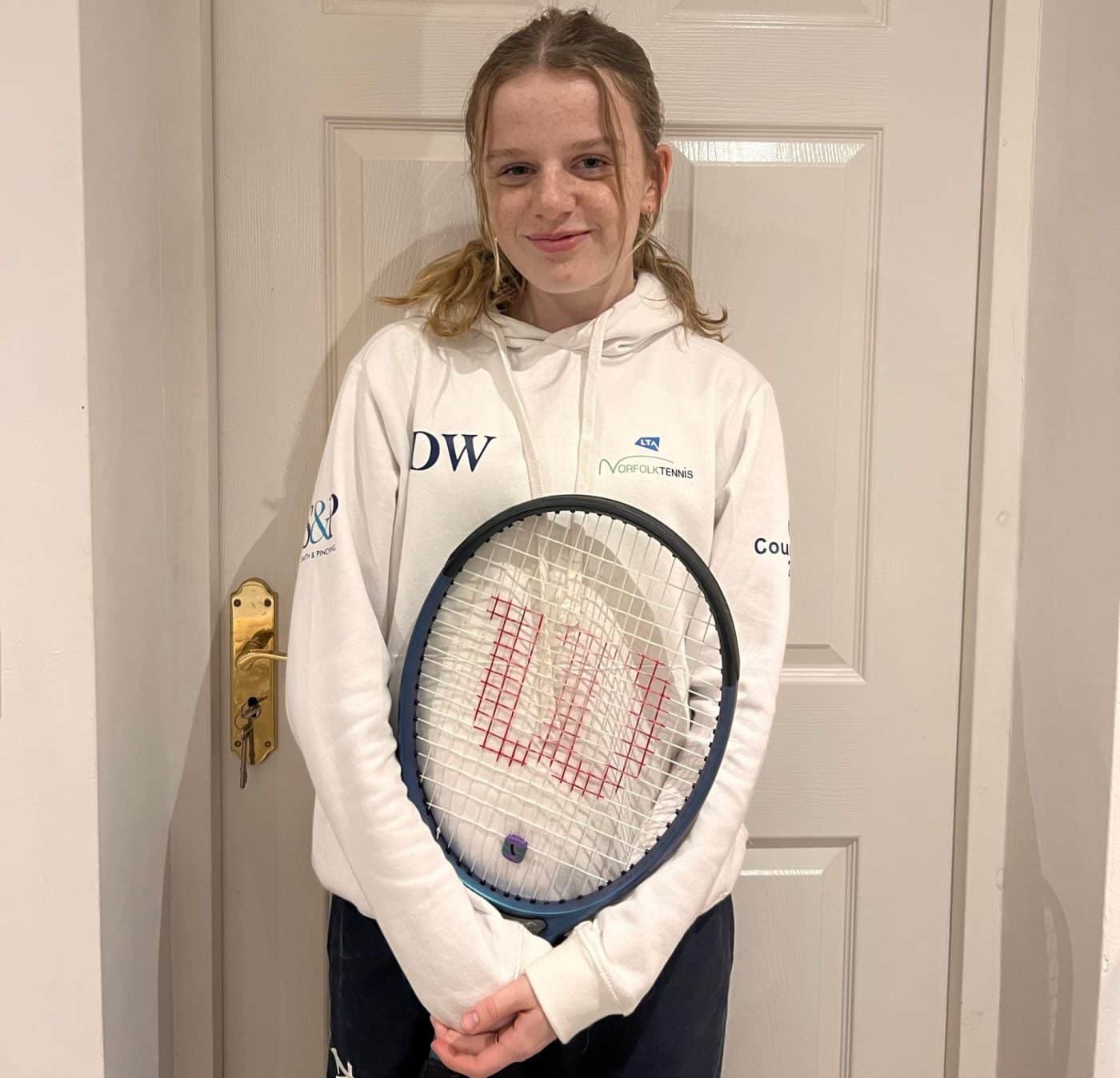 Well done to Daisy who represented Norfolk tennis U18s - Gresham's School