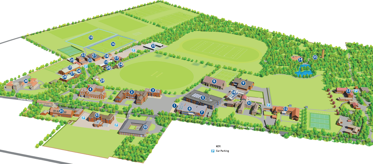 Campus Map | Gresham's, North Norfolk