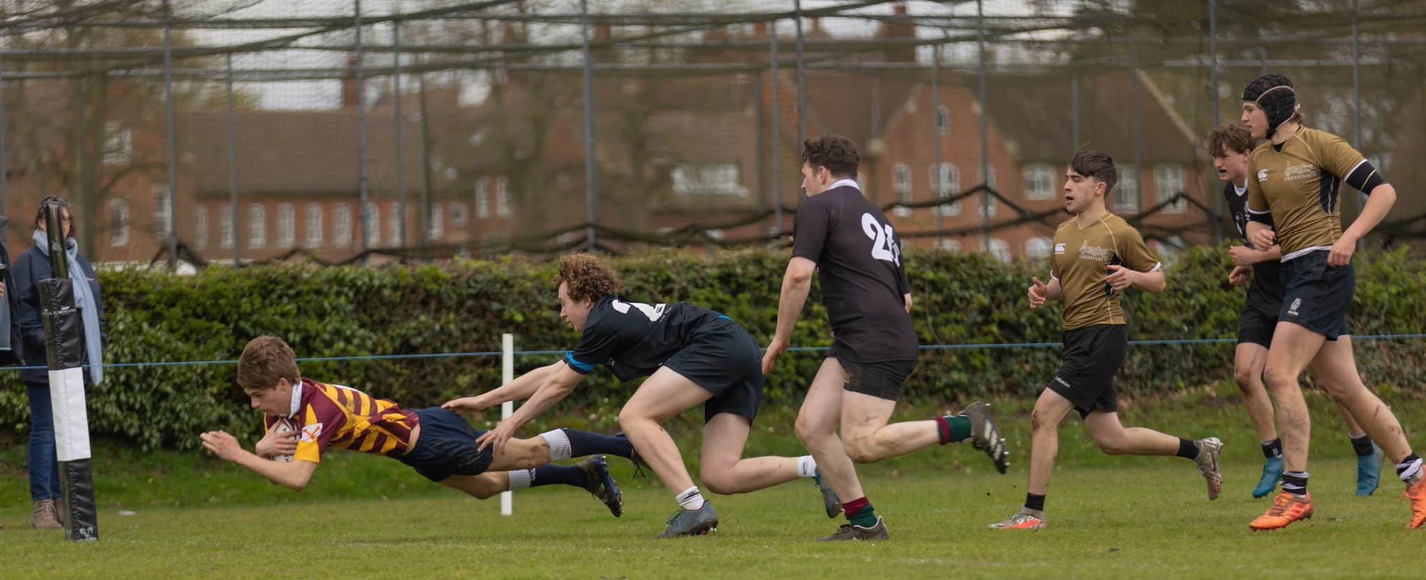 Well done to Nico for organising a charity rugby match - Gresham's School