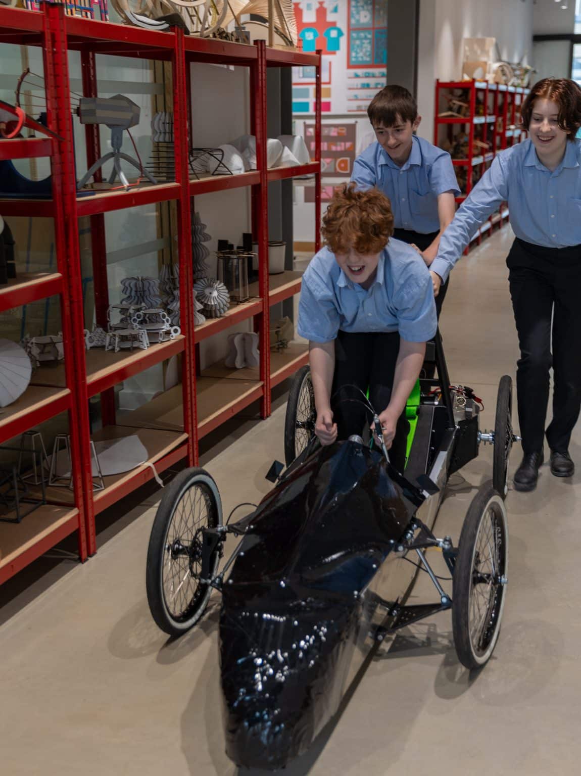 The F24 Greenpower electric car team took part in their first race at ...