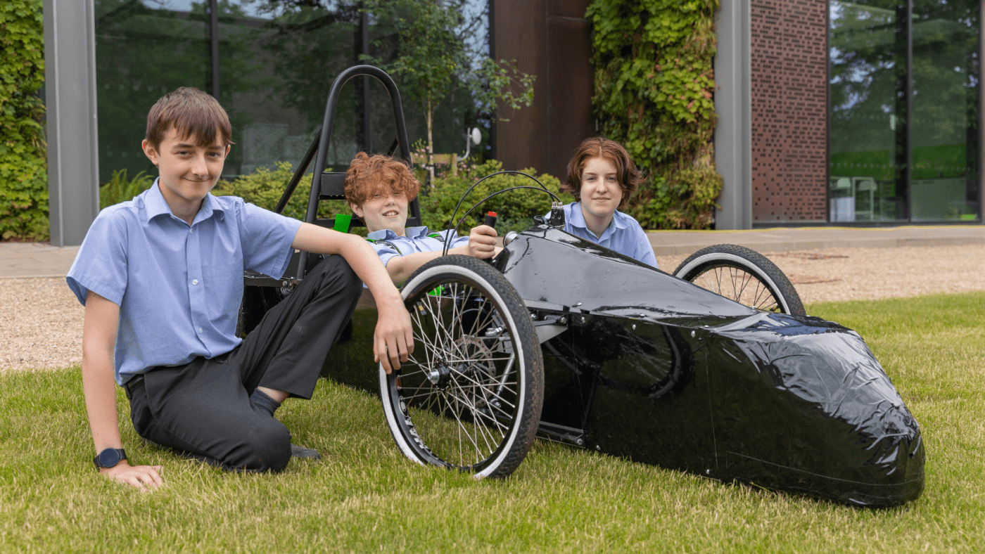 The F24 Greenpower electric car team took part in their first race at ...