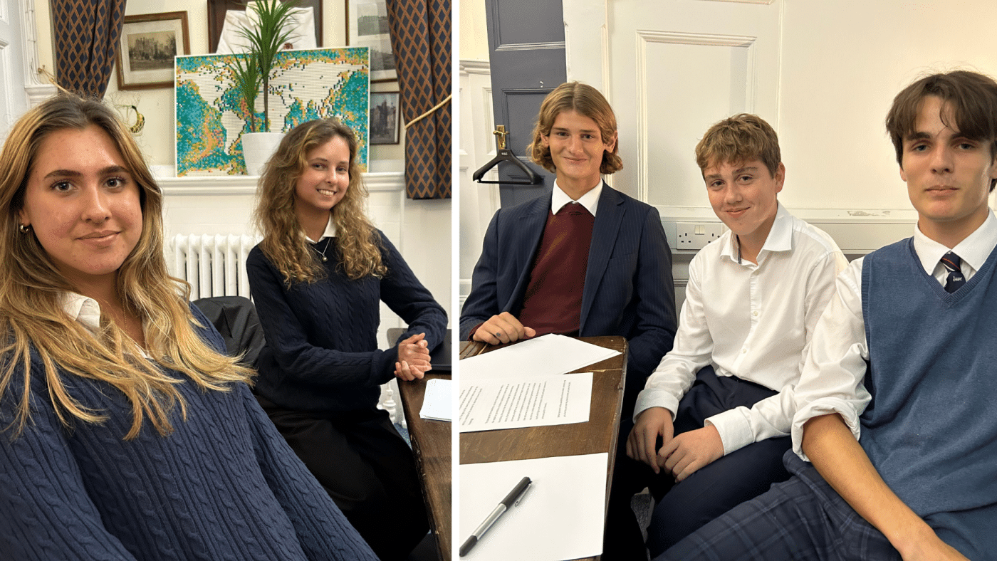 Howson's took on Arkell in the first debate of the academic year - Gresham's School