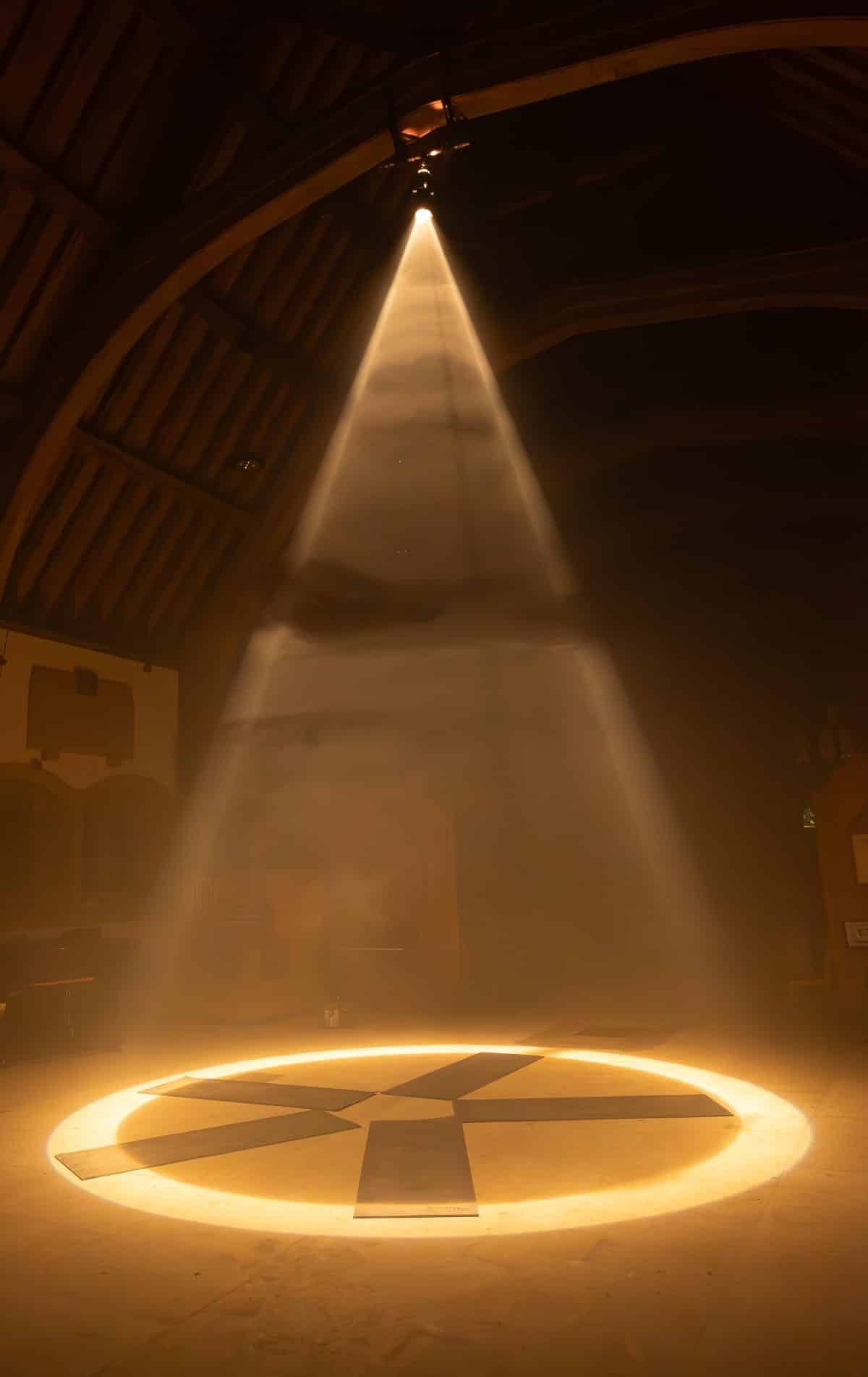 A special light installation named 'The Light of Peace' was set up in ...