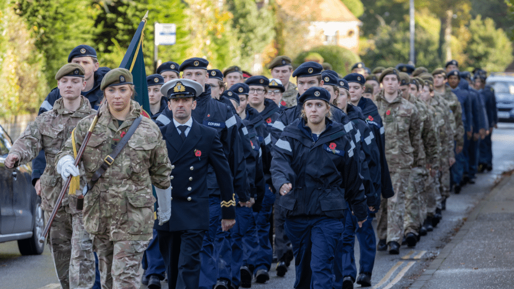 The CCF was fully involved with Remembrance events over the weekend ...