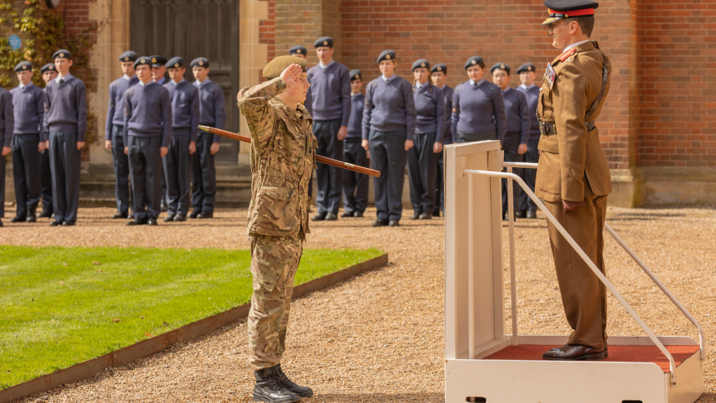 The CCF welcomed Major-General Felix Gedney for its Review - Gresham's ...