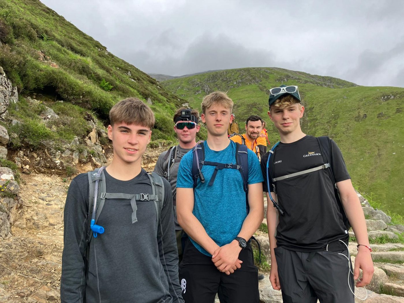 A group of brave pupils took on the National Three Peaks Challenge ...