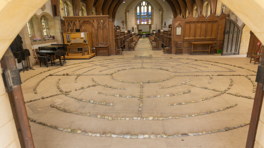 Pupils created a special Labyrinth on the floor in Chapel - Gresham's ...