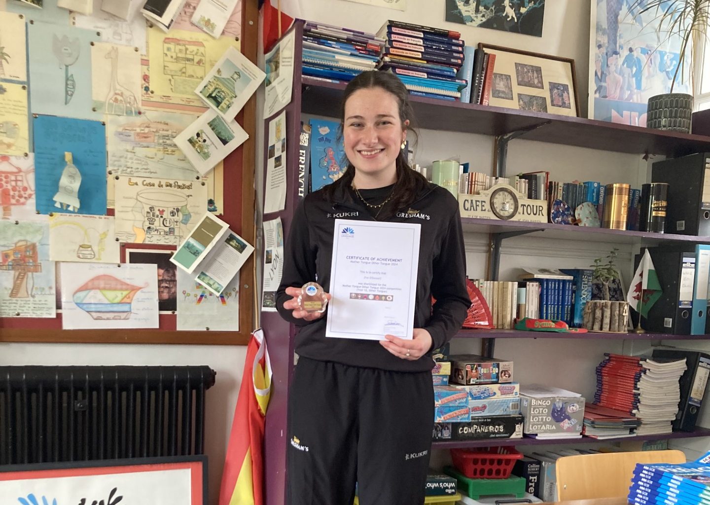 Eva O wins national multilingual poetry competition - Gresham's School