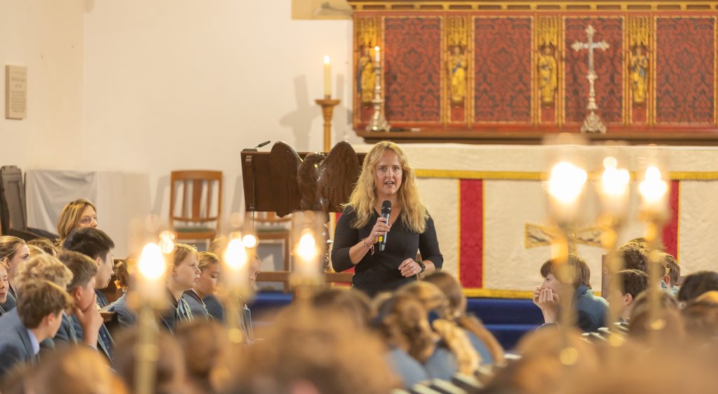 Charlotte Davey talks to pupils about the future of work in an AI world ...