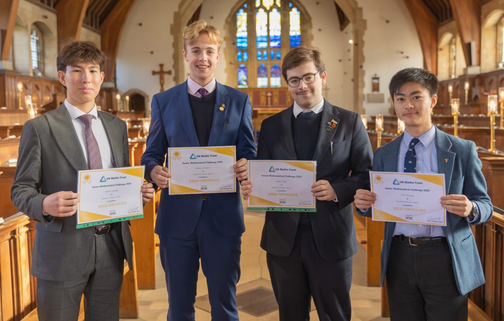 Four pupils awarded Gold certificates in UKMT Senior Maths Challenge ...